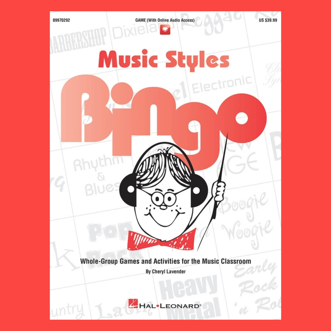 Music Styles Bingo Game - Flash Cards/Online Audio (Classroom Kit ...