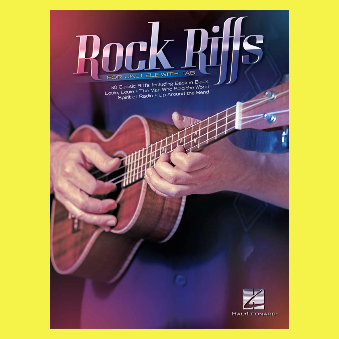 Rock Riffs For Ukulele With Tab Book – Music2u.com.au