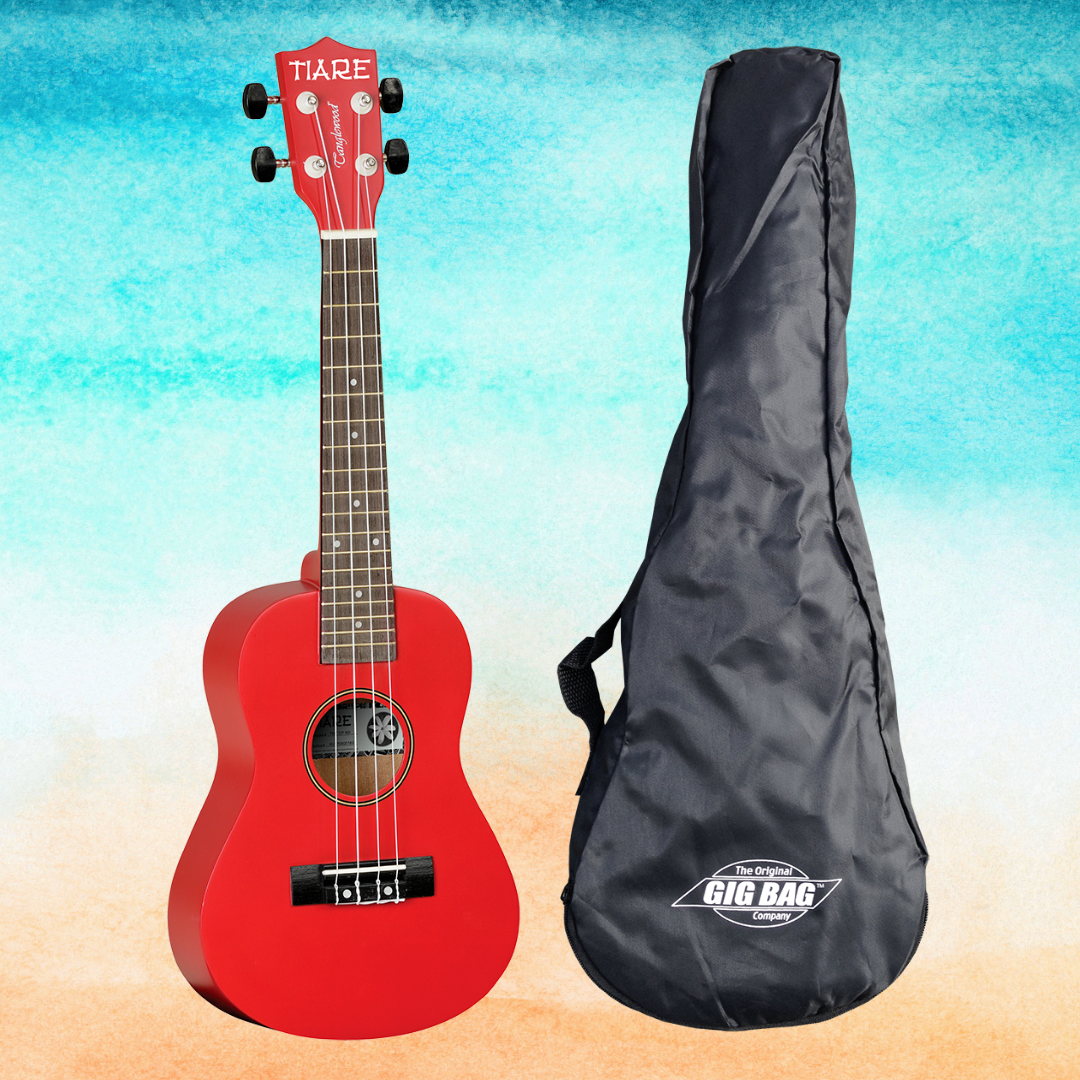 Tanglewood Tiare Red Concert Ukulele & Gig Bag - Premium Quality ...