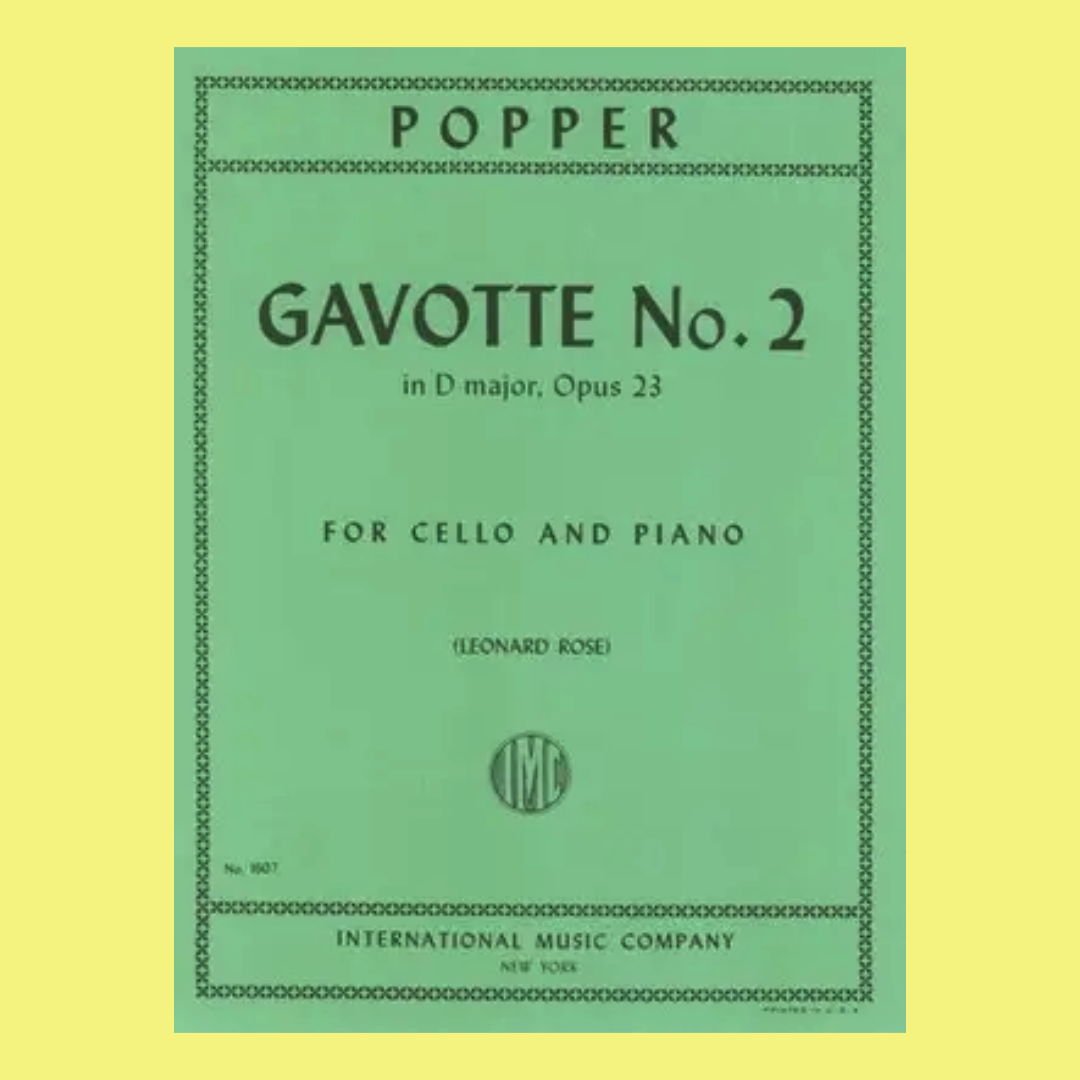 David Popper - Gavotte D Major No 2 Op 23 Cello with Piano Accompanime ...