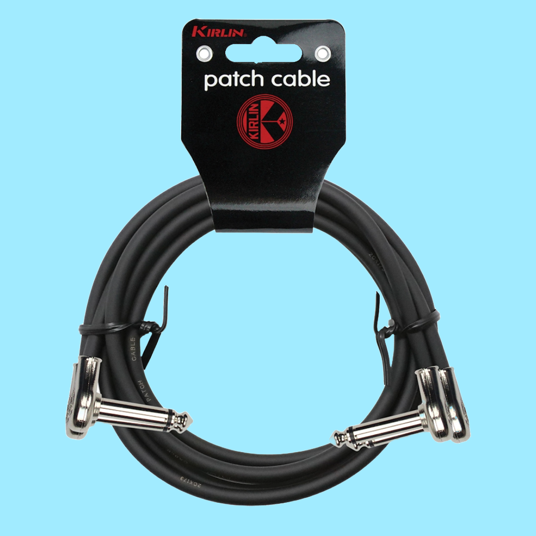 Kirlin 40" Flat Connector Black Patch Cables - 2-Pack – Music2u.com.au