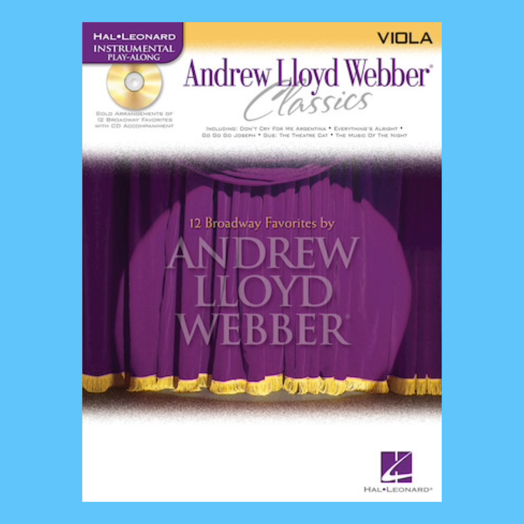 Andrew Lloyd Webber Classics - Viola Play Along Book/CD – Music2u.com.au