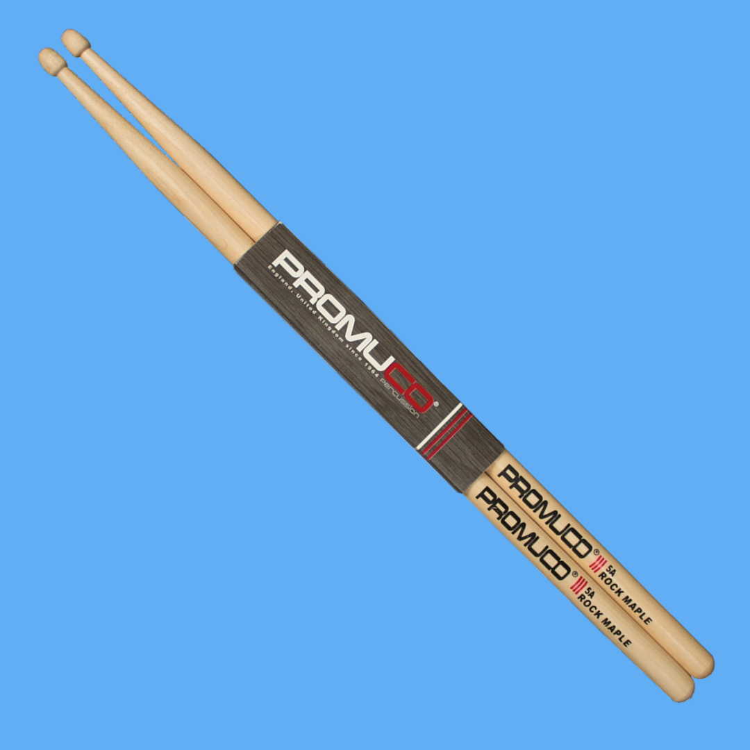 Promuco 18025A Rock Maple 5A Wood Tip Drumsticks – Music2u.com.au