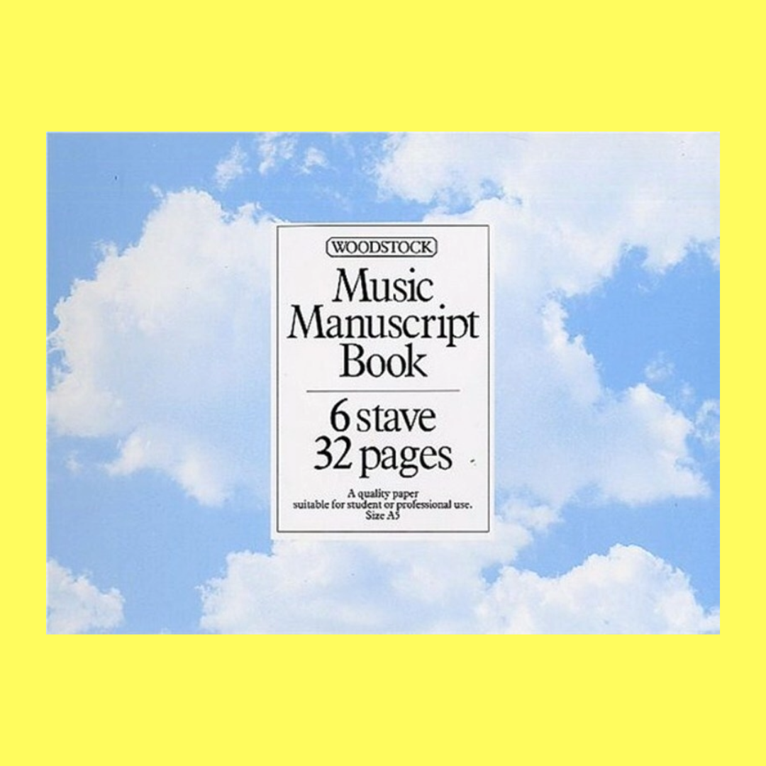 A5 Spiral Bound Manuscript Book - 6 Stave (32 pages) – Music2u.com.au