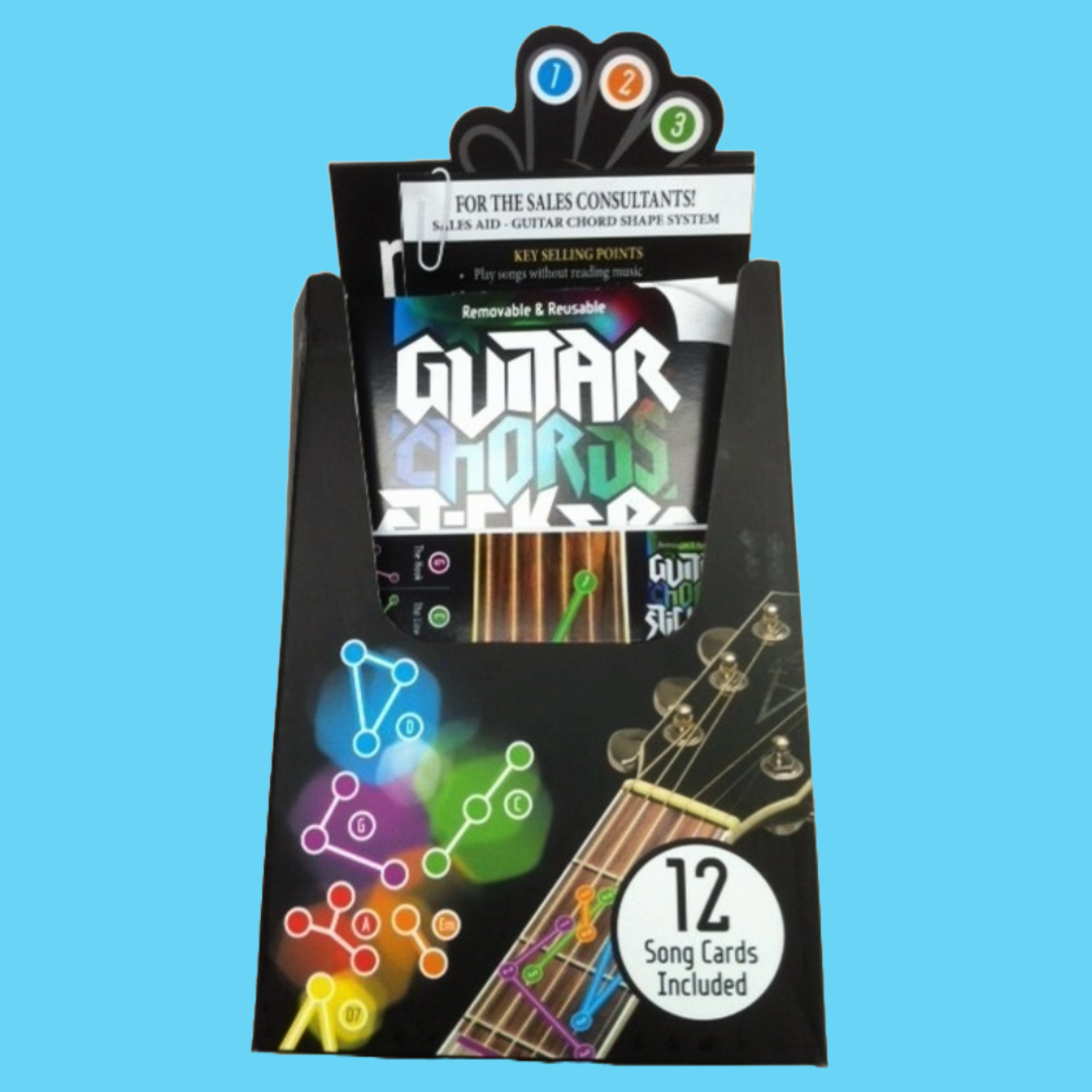 Chord Stickers Guitar 12 Pack (Bundle) – Music2u.com.au