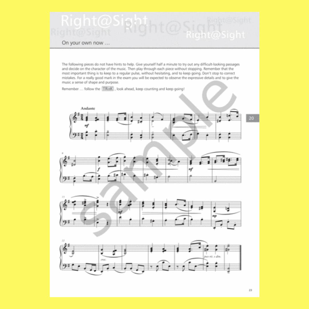Right Sight Piano Grade 6 Book Au