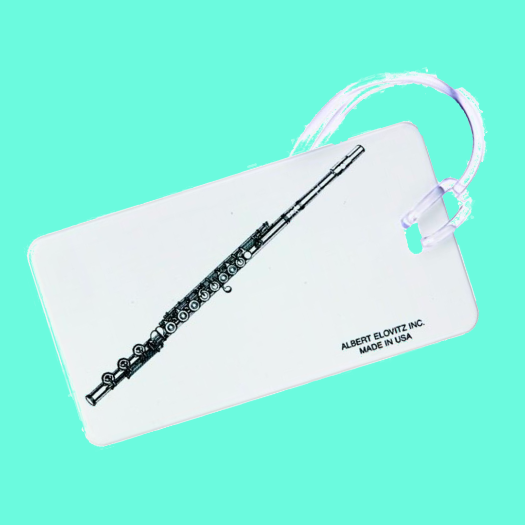 Plastic ID Tag - Flute Design – Music2u.com.au