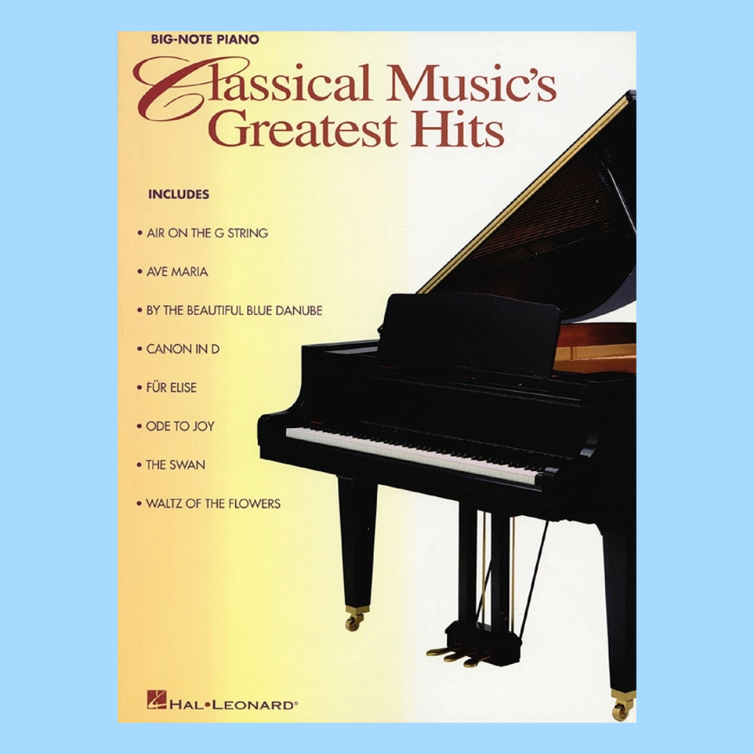 Classical Musics Greatest Hits - Big Note Piano Book – Music2u.com.au