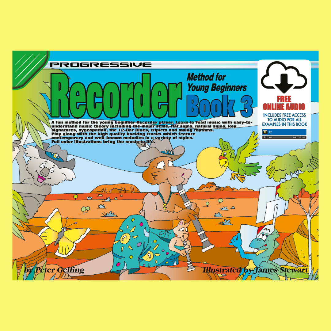 Progressive Recorder Method For Young Beginners Book 3 (Book/Online ...