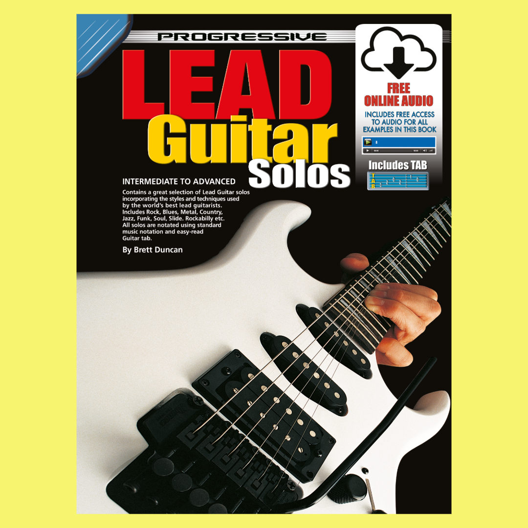 Progressive Lead Guitar Solos Book/Online Audio – Music2u.com.au
