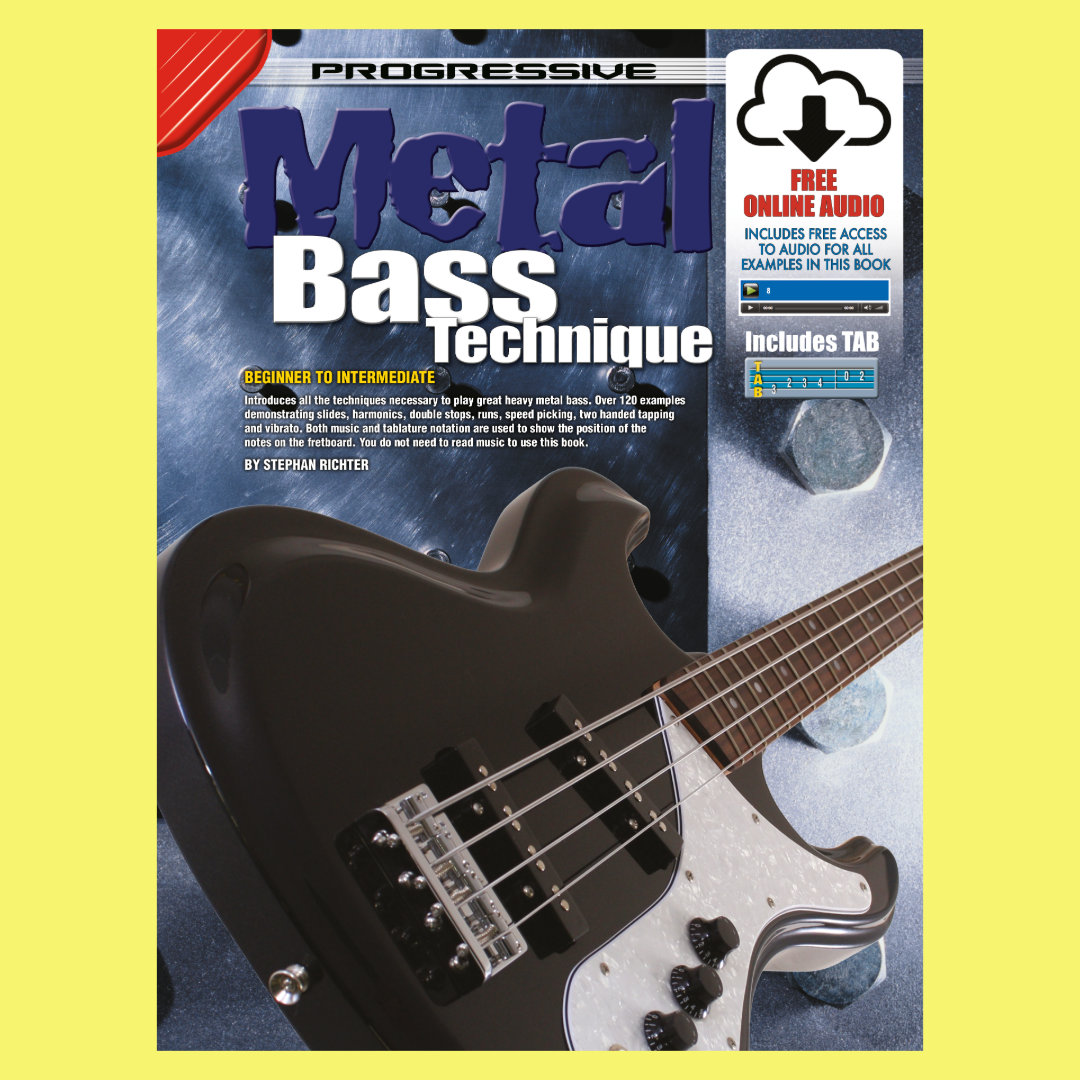 Progressive Heavy Metal Bass Technique Book/Online Audio – Music2u.com.au