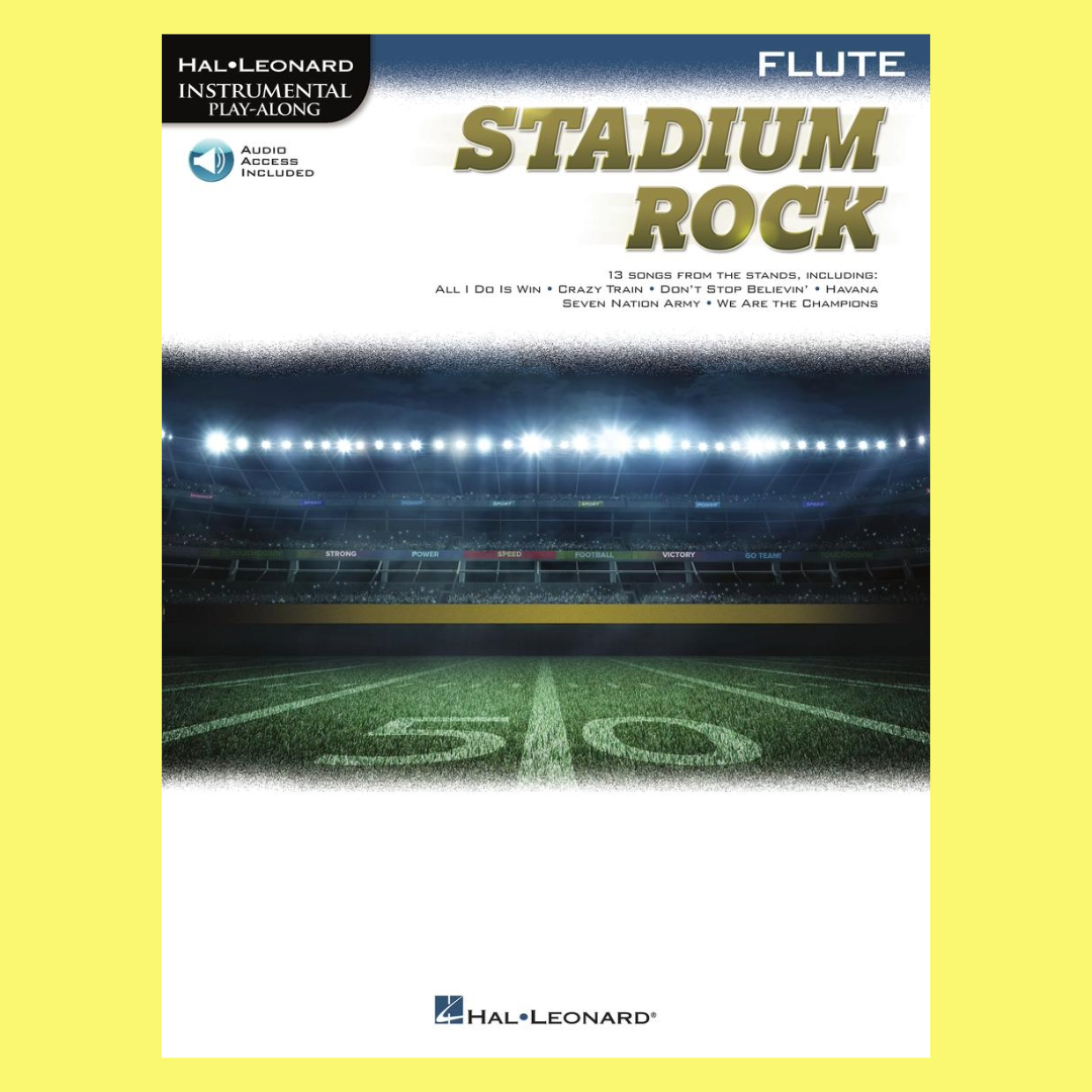 Stadium Rock For Flute Play Along Book/Online Audio – Music2u.com.au