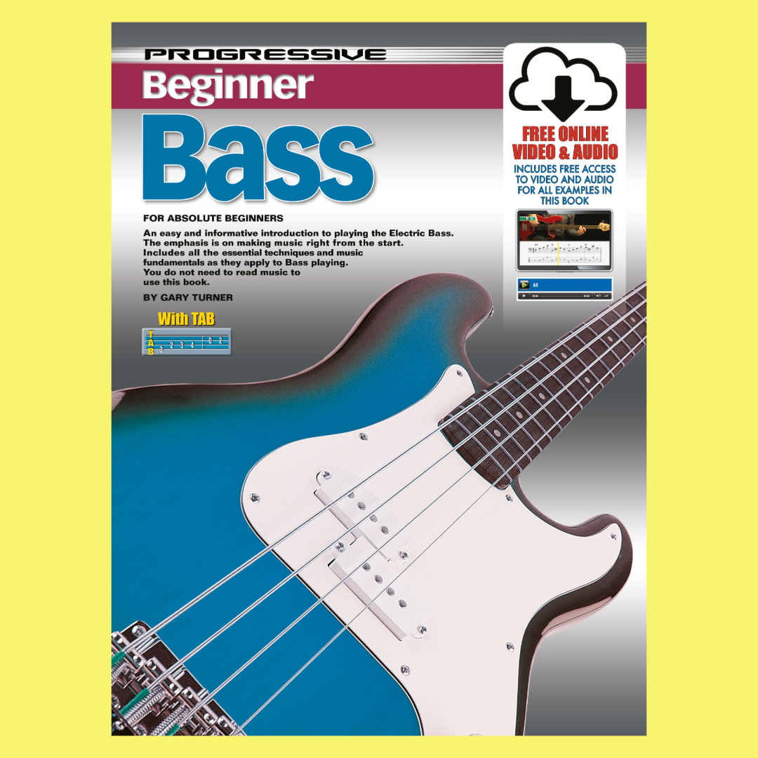 Learn Bass Guitar from Scratch with Progressive Beginner Book – Music2u.com.au
