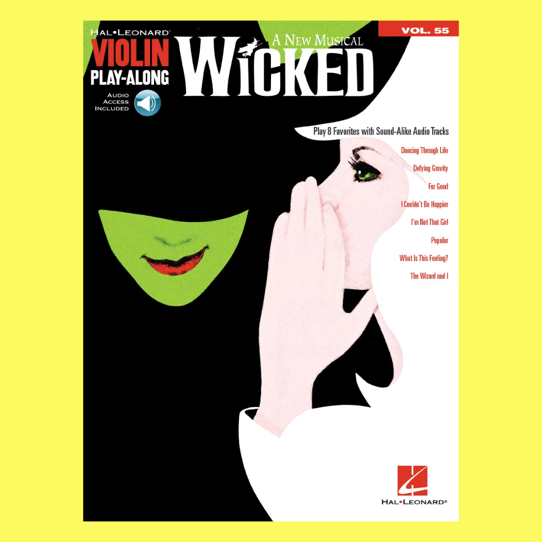 Wicked Violin Play Along Volume 55 Book/Online Audio – Music2u.com.au