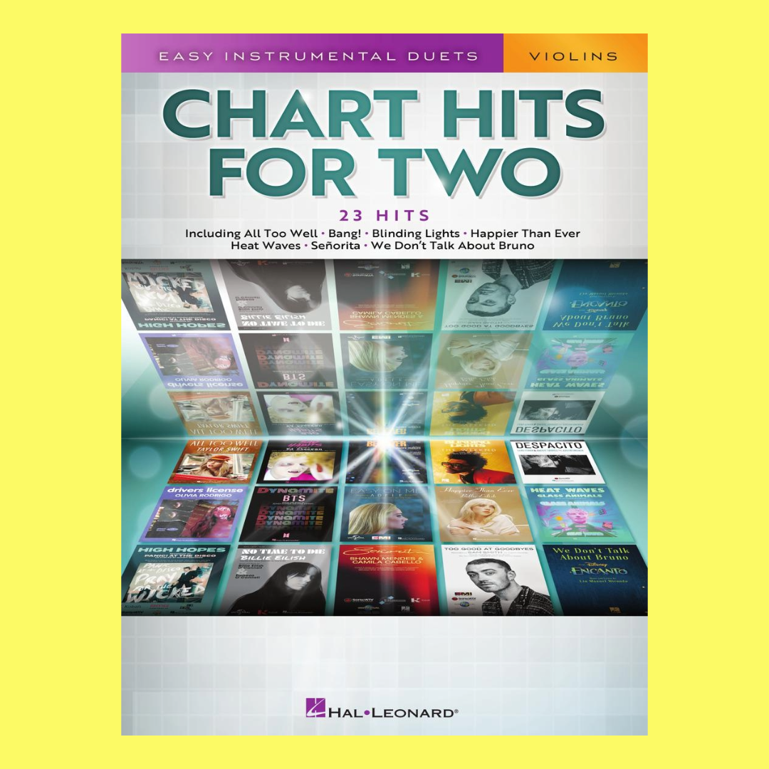Chart Hits For Two Violins Book – Music2u.com.au