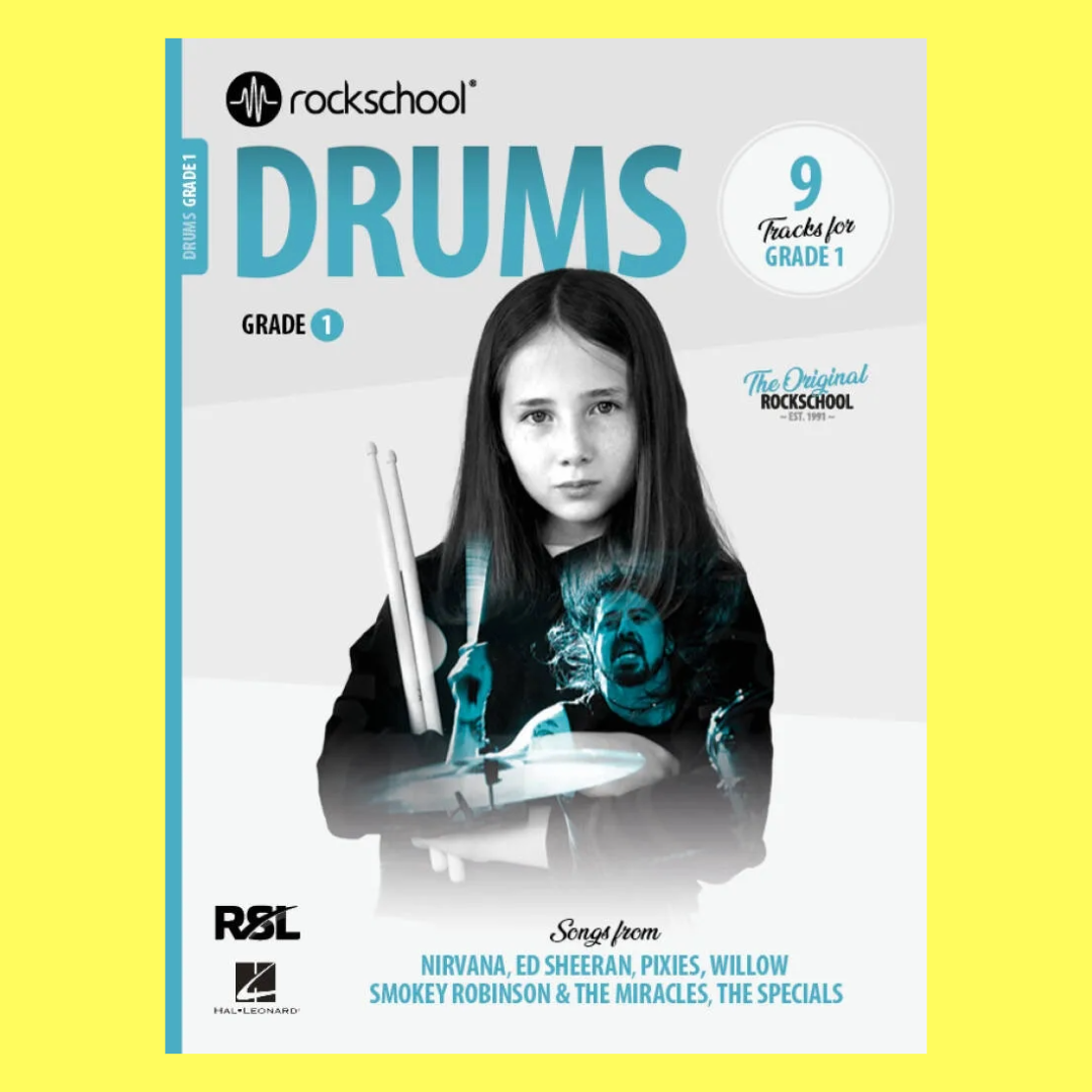 Rockschool Drums Grade 1 Book (2024+) New Edition – Music2u.com.au