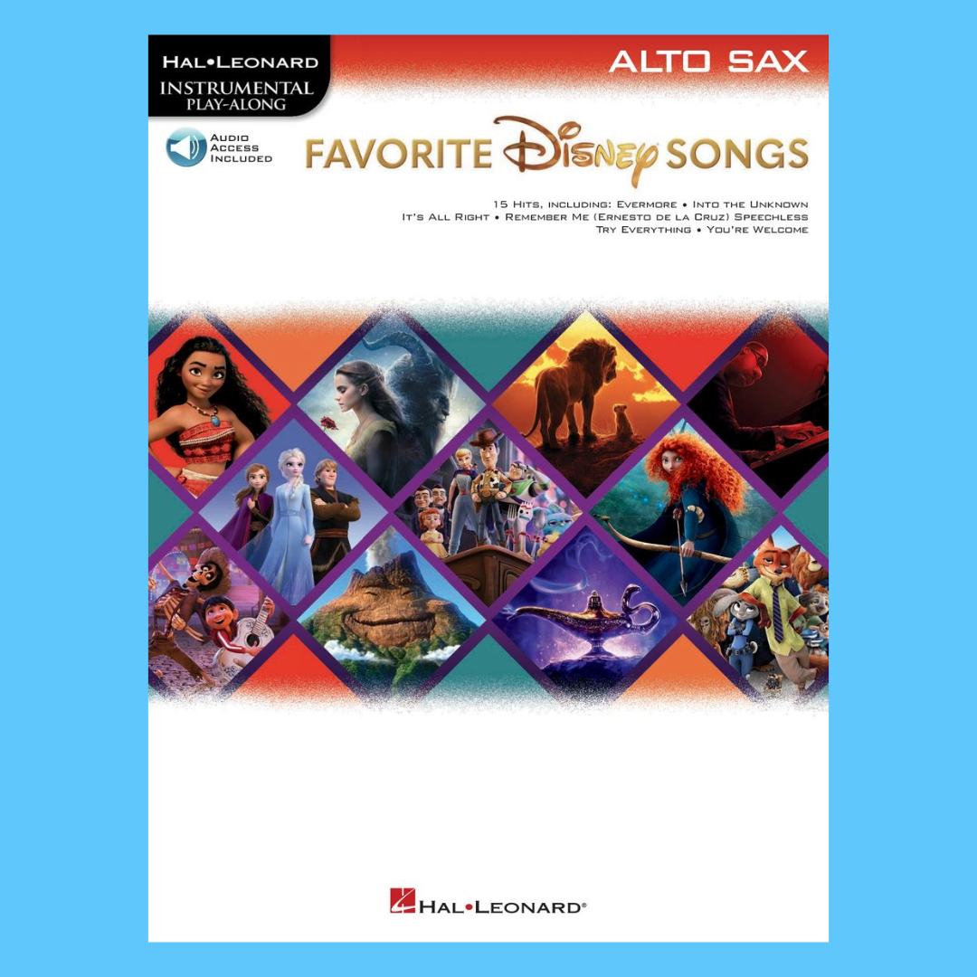 Favorite Disney Songs For Alto Saxophone Play Along Book/Online Audio ...