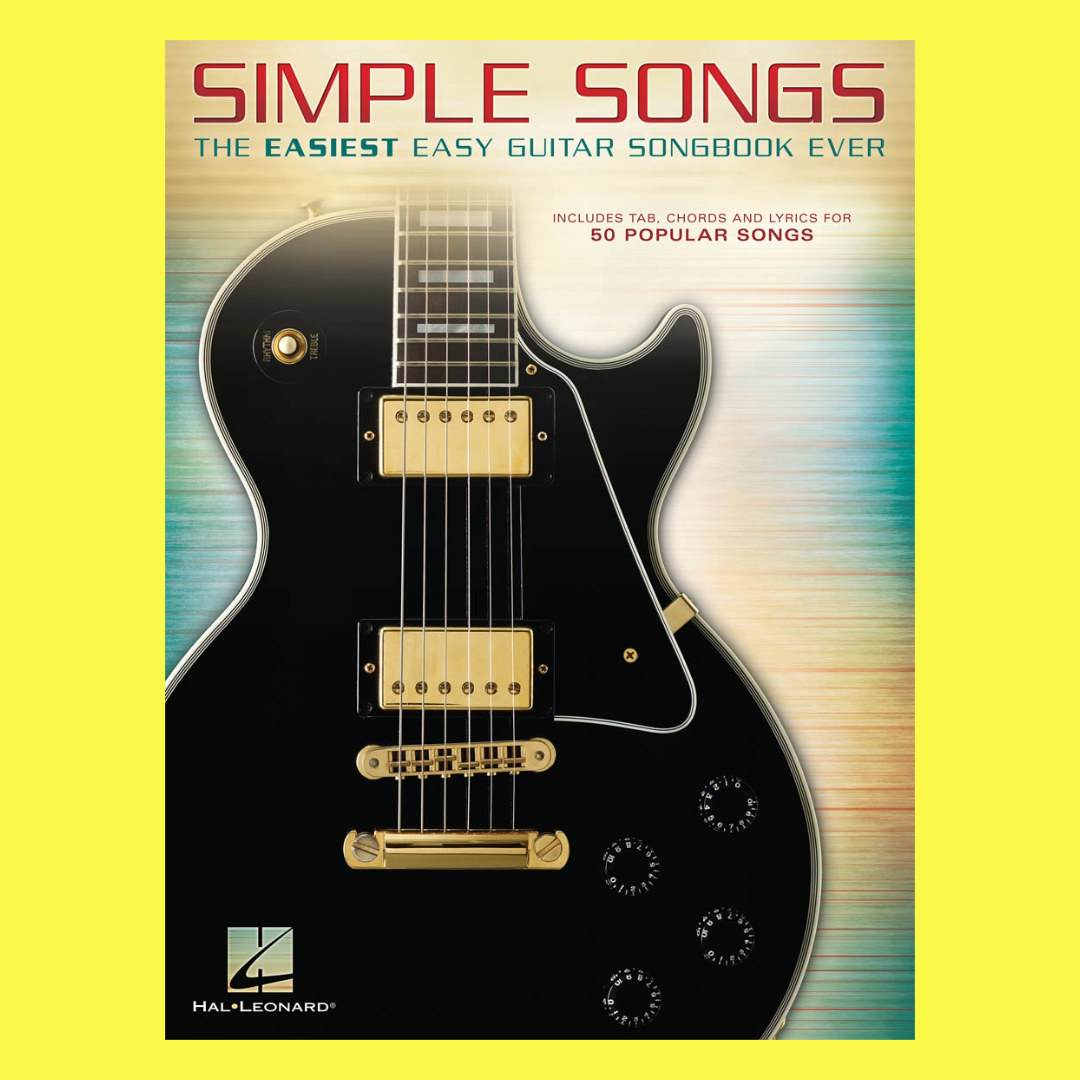 Simple Songs Easiest Easy Guitar Songbook Ever (50 Songs) – Music2u.com.au