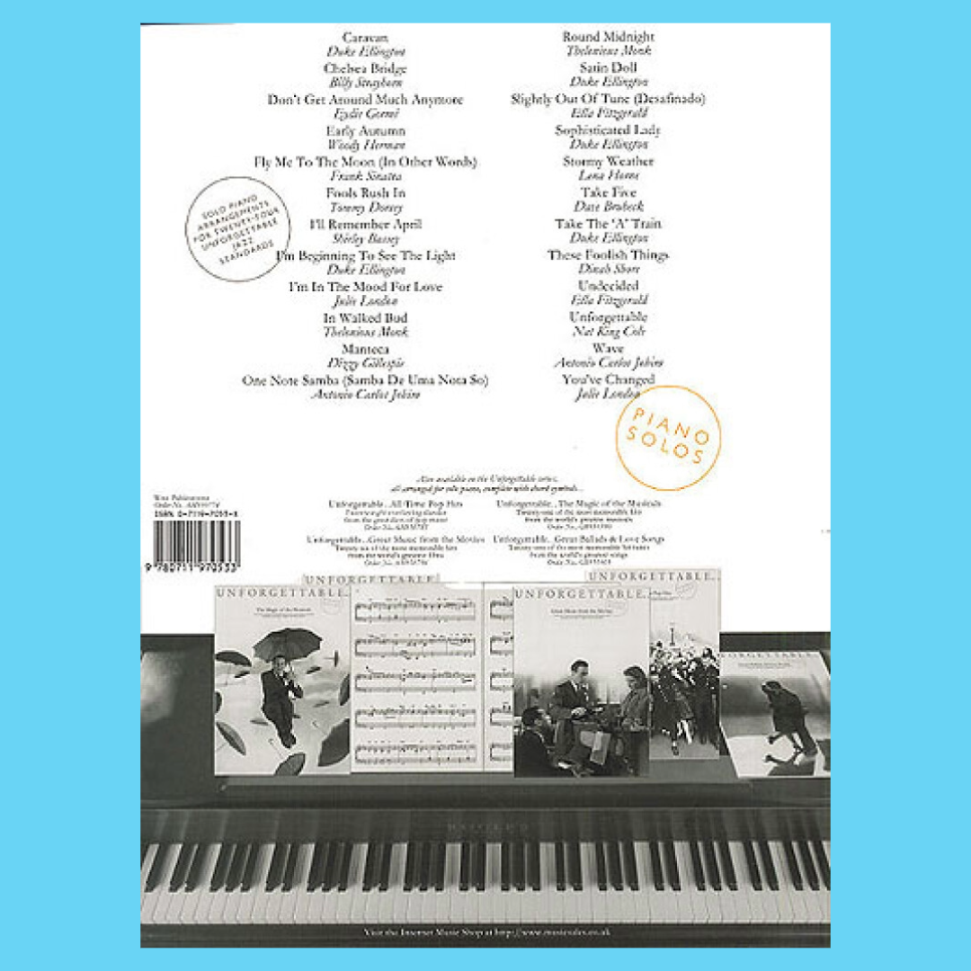 Unforgettable - The Lighter Side of Jazz For Piano Book – Music2u.com.au Unforgettable - The Lighter Side of Jazz For Piano Book – Music2u.com.au