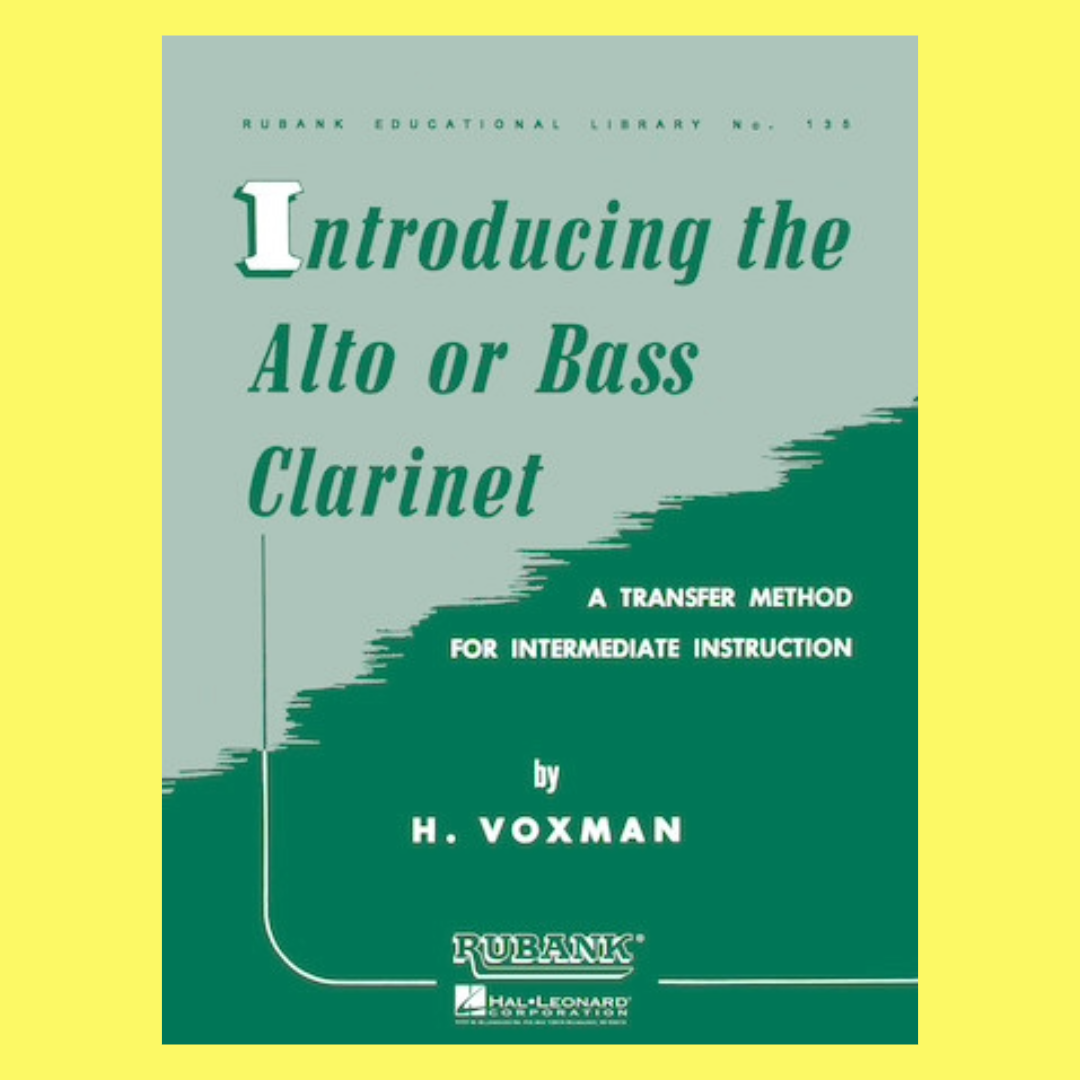 Rubank - Introducing The Alto Or Bass Clarinet Book – Music2u.com.au