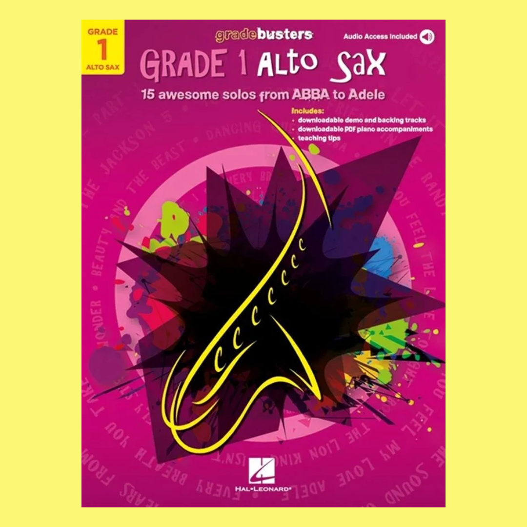 Gradebusters Grade 1 Alto Saxophone Book/Online Audio (Popular Songs ...