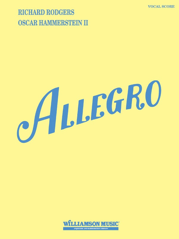 Allegro Vocal Score Book – Music2u.com.au