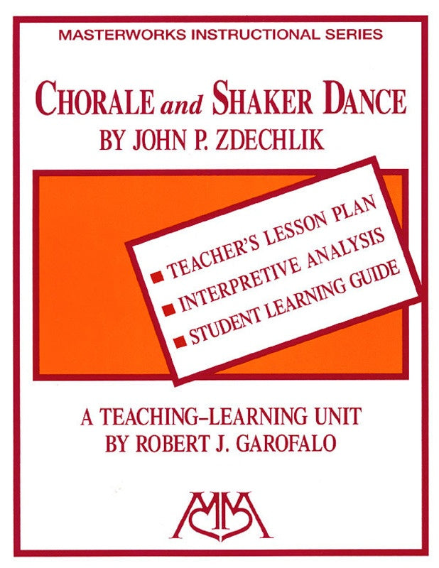 Robert Garofalo -Chorale And Shaker Dance Book (Based John Zdechliks W ...