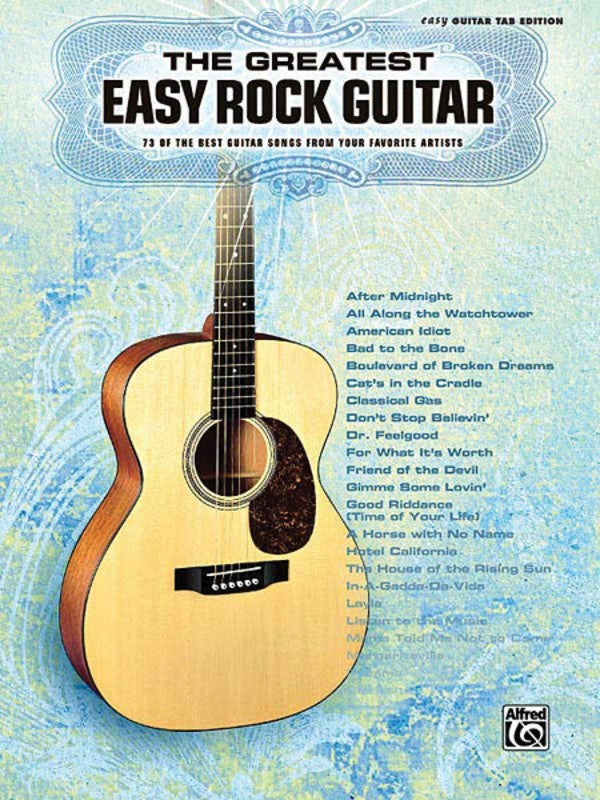 Greatest Easy Rock Guitar Gtr Tab – Music2u.com.au