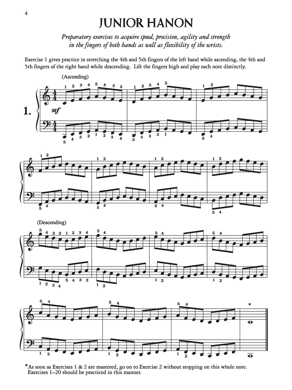 Junior Hanon for the Piano Book – Music2u.com.au