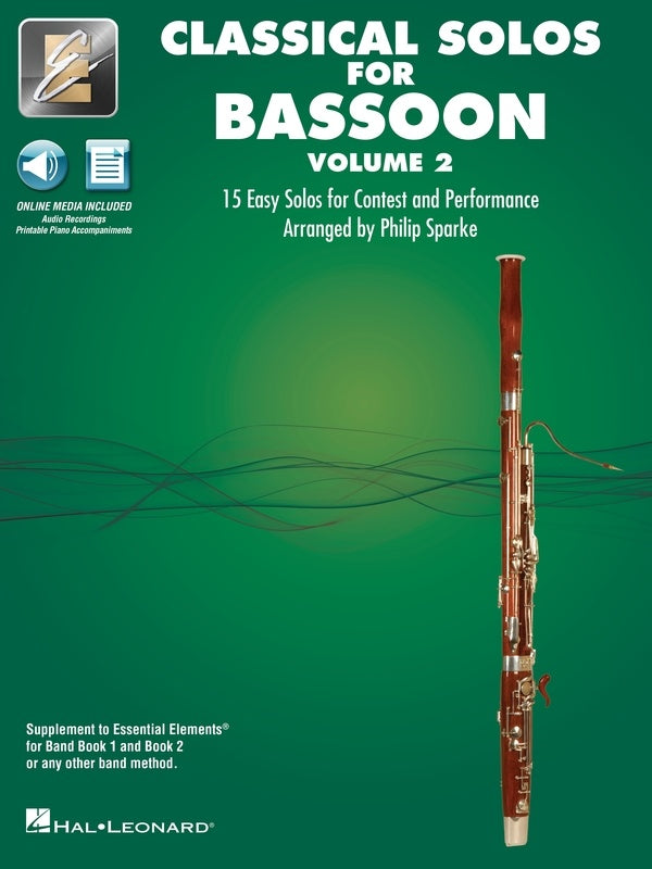 Classical Solos For Bassoon Volume 2 Book/Online Media – Music2u.com.au