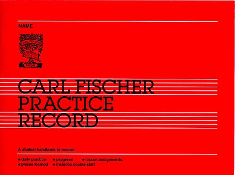 Carl Fischer Practice Record Book – Music2u.com.au