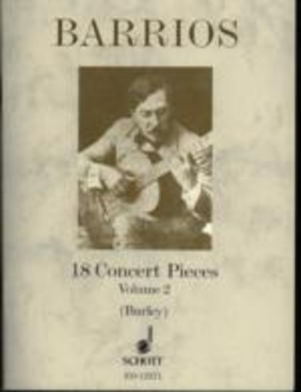 Barrios - 18 Concert Pieces Volume 2 Guitar Ed Burley – Music2u.com.au
