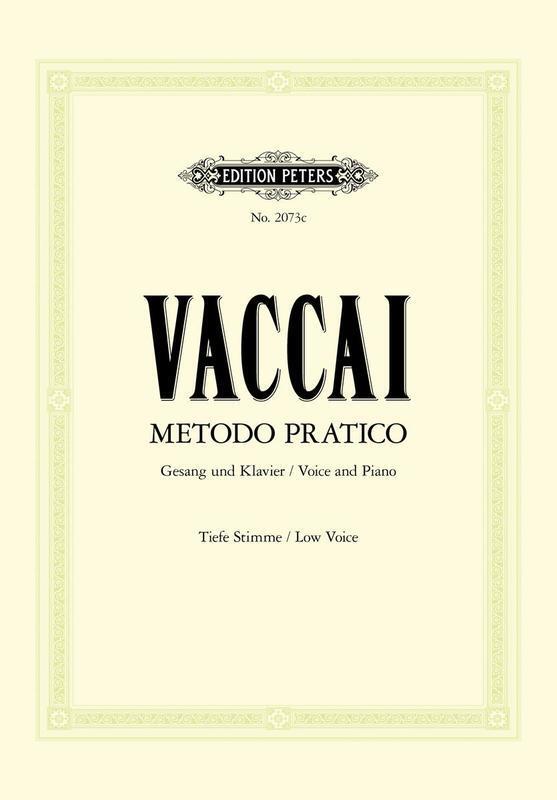 Vaccai - Practical Method Low Voice – Music2u.com.au