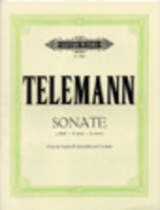 Telemann - Sonata A Minor Cello/Piano – Music2u.com.au