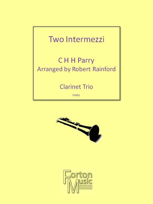 Parry - Two Intermezzi Clarinet Trio – Music2u.com.au