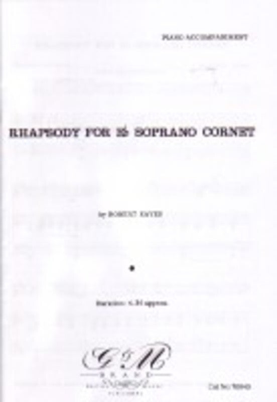 Eaves - Rhapsody For E Flat Soprano Cornet/Piano – Music2u.com.au