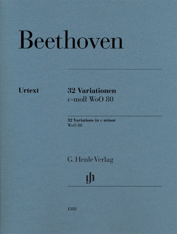Beethoven - 32 Variations In C Minor Woo 80 Piano – Music2u.com.au