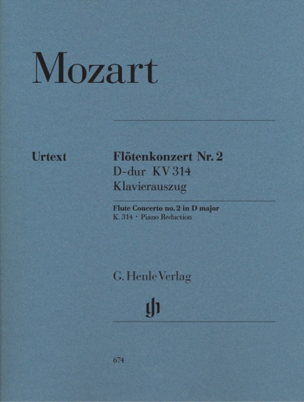 Mozart - Concerto No 2 D K 314 Flute/Piano – Music2u.com.au