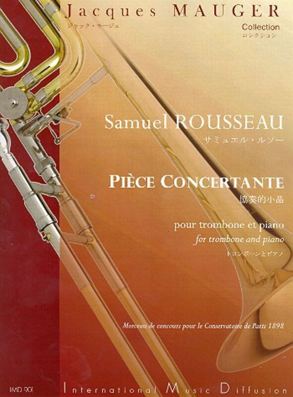 Samuel Rousseau - Piece Concertante For Trombone with Piano Book ...