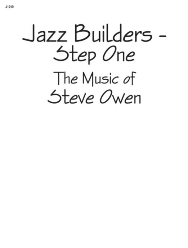 Jazz Builders Step One- Jazz Ensemble Score/Parts – Music2u.com.au
