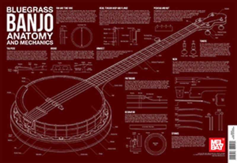 Bluegrass Banjo Anatomy Wall Chart – Music2u.com.au