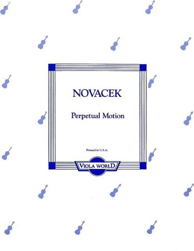 Novacek - Perpetual Motion Viola/Piano – Music2u.com.au