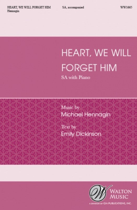 Heart - We Will Forget Him - Vocal Sheet Music – Music2u.com.au